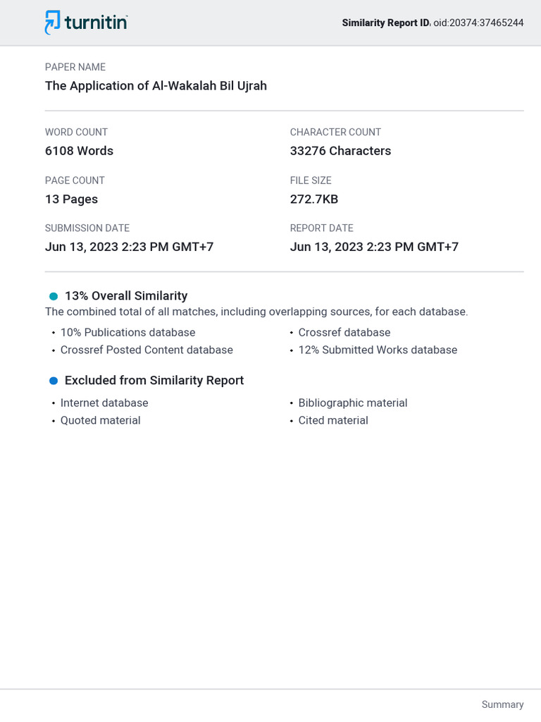 The Application of Al-Wakalah Bil Ujrah | PDF | Insurance | Sharia