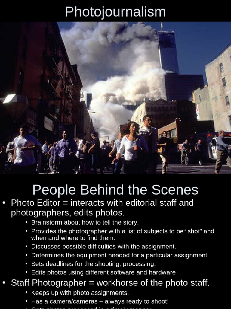 Photojournalism Process | PDF | Composition (Visual Arts) | Imaging