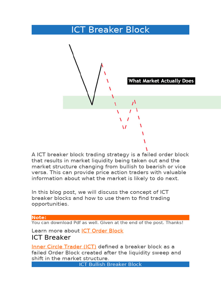ICT Breaker Block | PDF