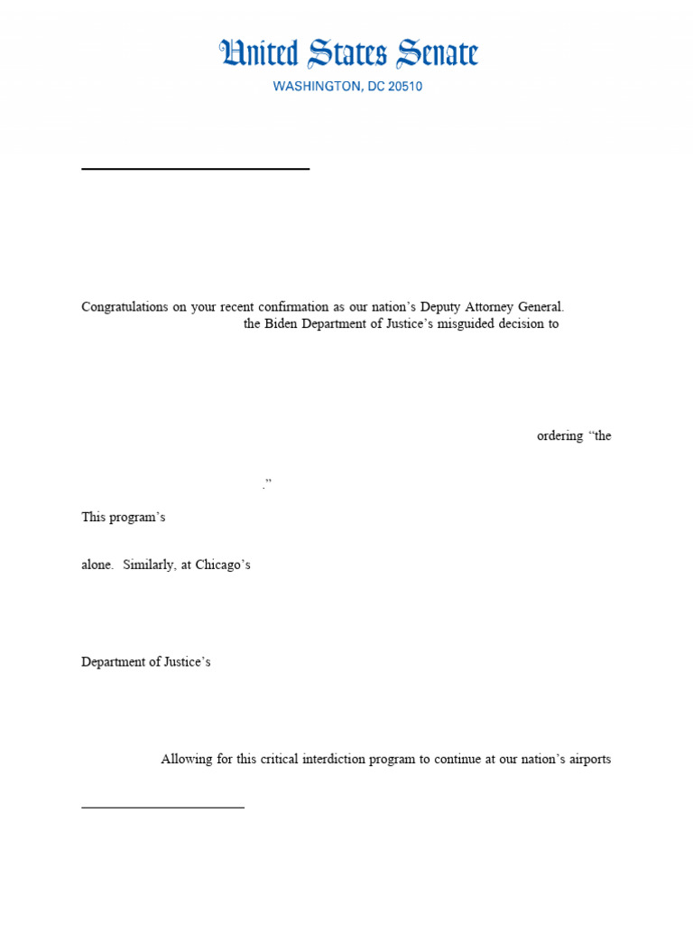 3.31.25 Letter Re DEA Drug Interdiction Policy | PDF | Drug Enforcement ...