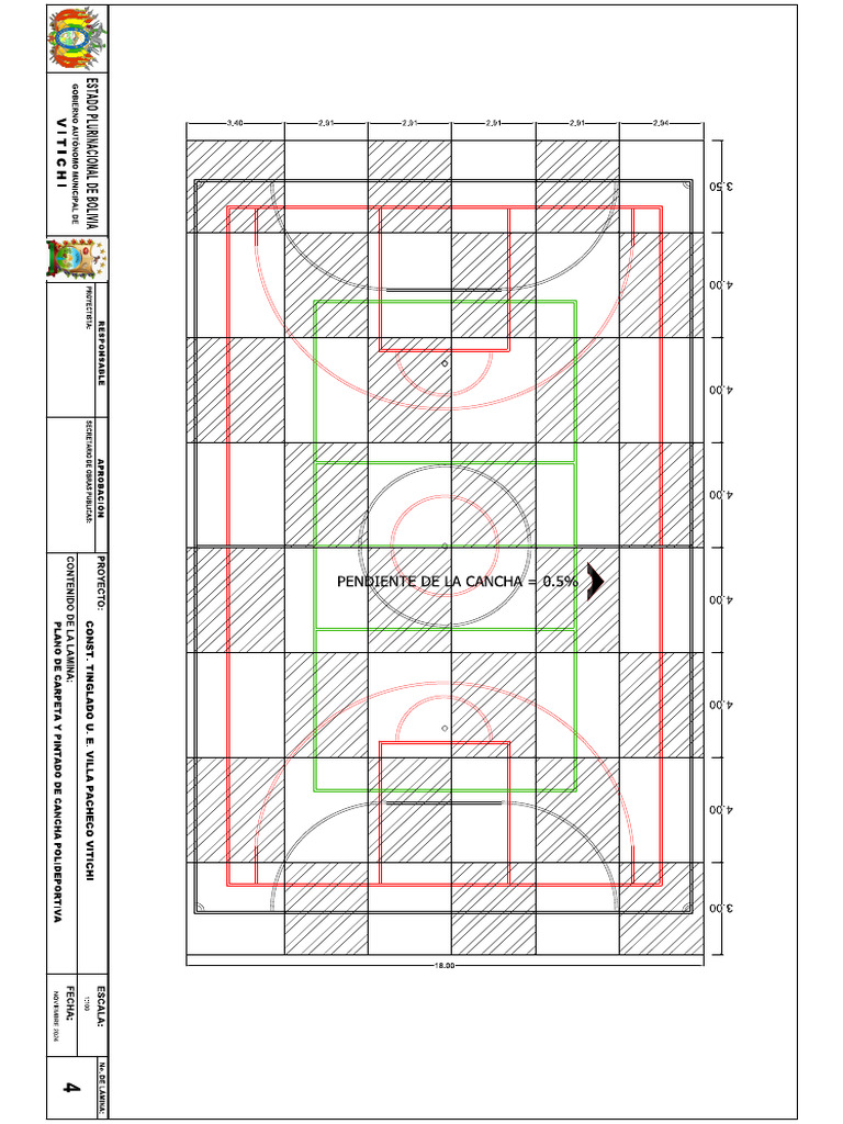 04 PLANOS GENERALES tinglado Plano Acotado (1) | PDF