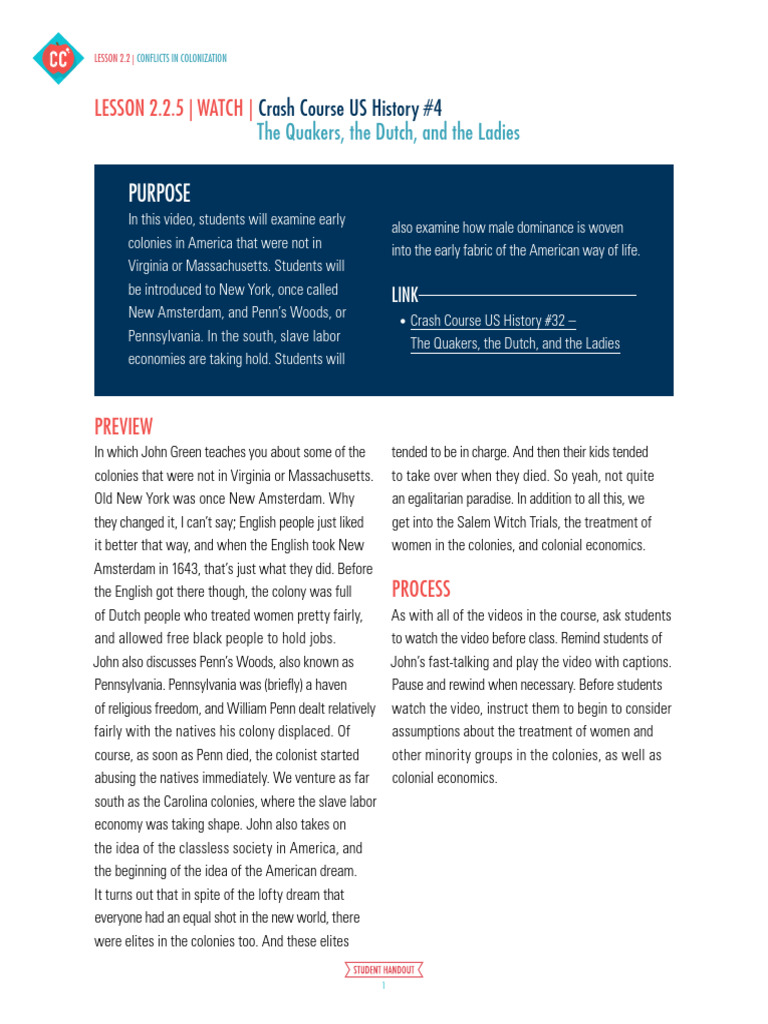 Quakers, Dutch, and Early America | PDF | North America | Slavery