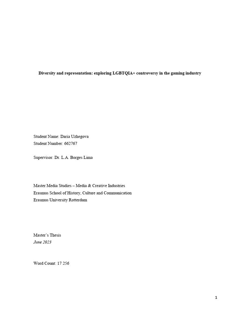 6679 | PDF | Methodology | Gender