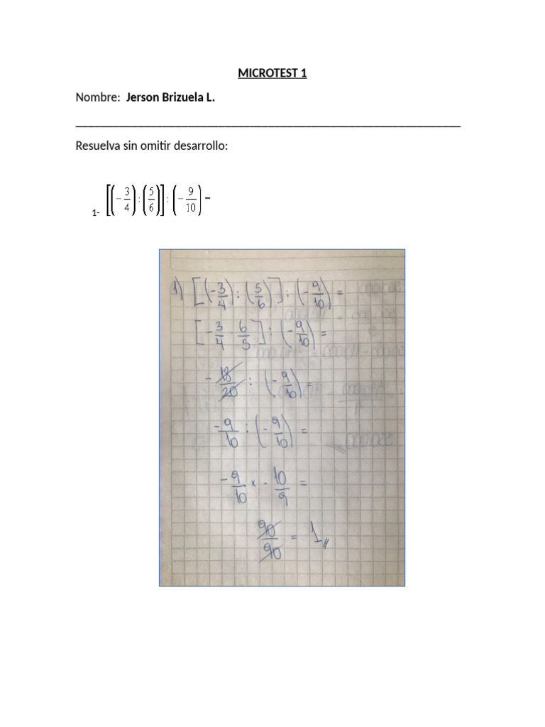 Microtest 1 Resuelto | PDF