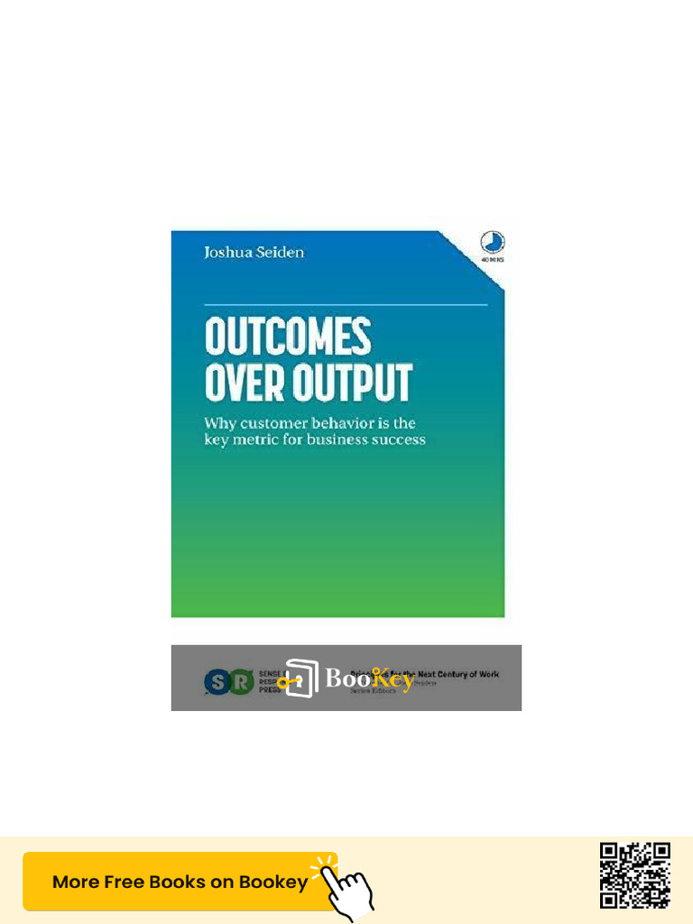 Outcomes Over Output PDF | PDF | Performance Indicator | Goal
