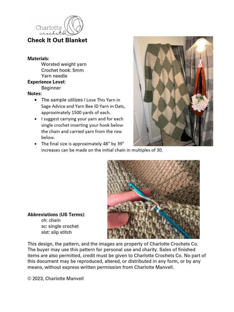 Check It Out Blanket | PDF