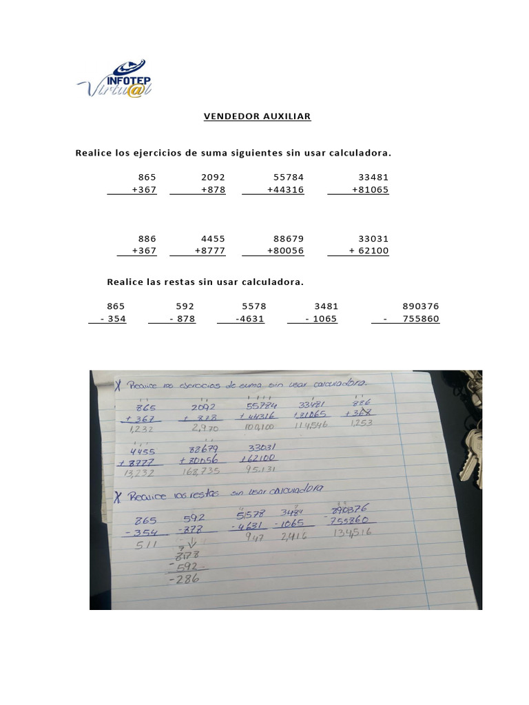 Practica de Matematica 1 | PDF