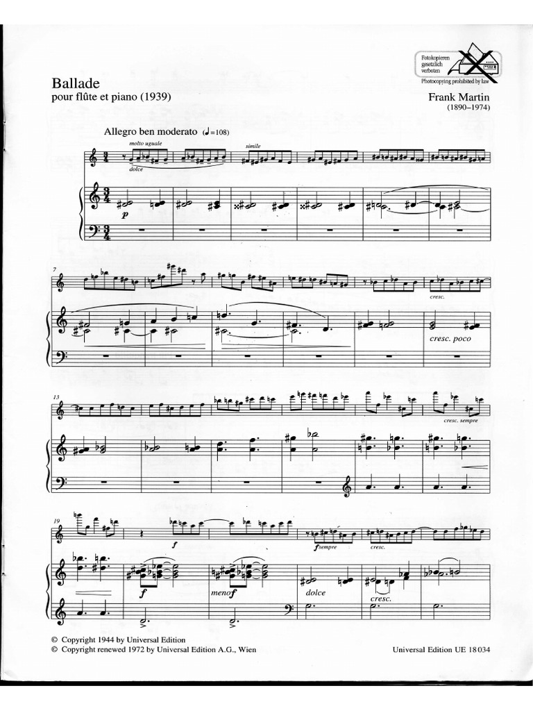 Ballade Score | PDF