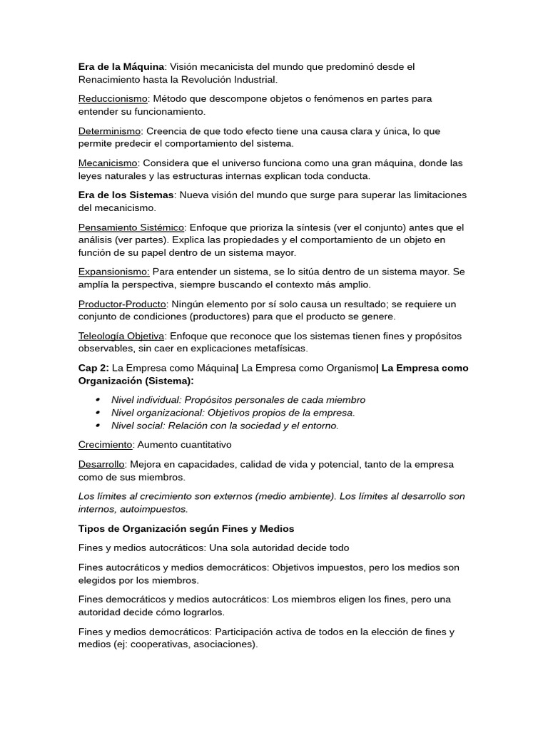 Cap 1 y 2 Ackoff Resumen | PDF