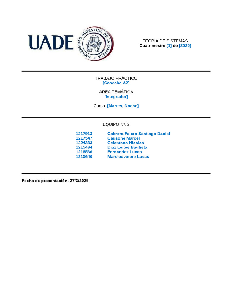 TP Cosecha A2 Equipo 2 | PDF | Precios | Agricultura