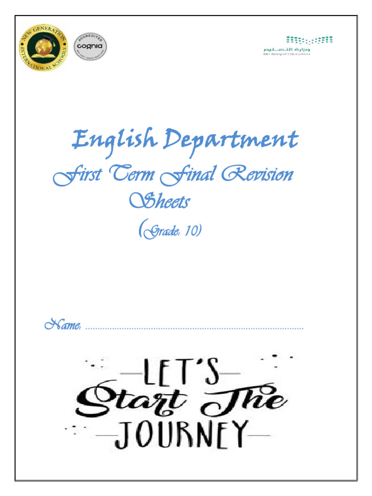 Grade 10 English Final Revision Guide | PDF | Curiosity