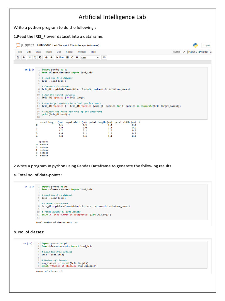 Python Analysis of IRIS Flower Dataset | PDF