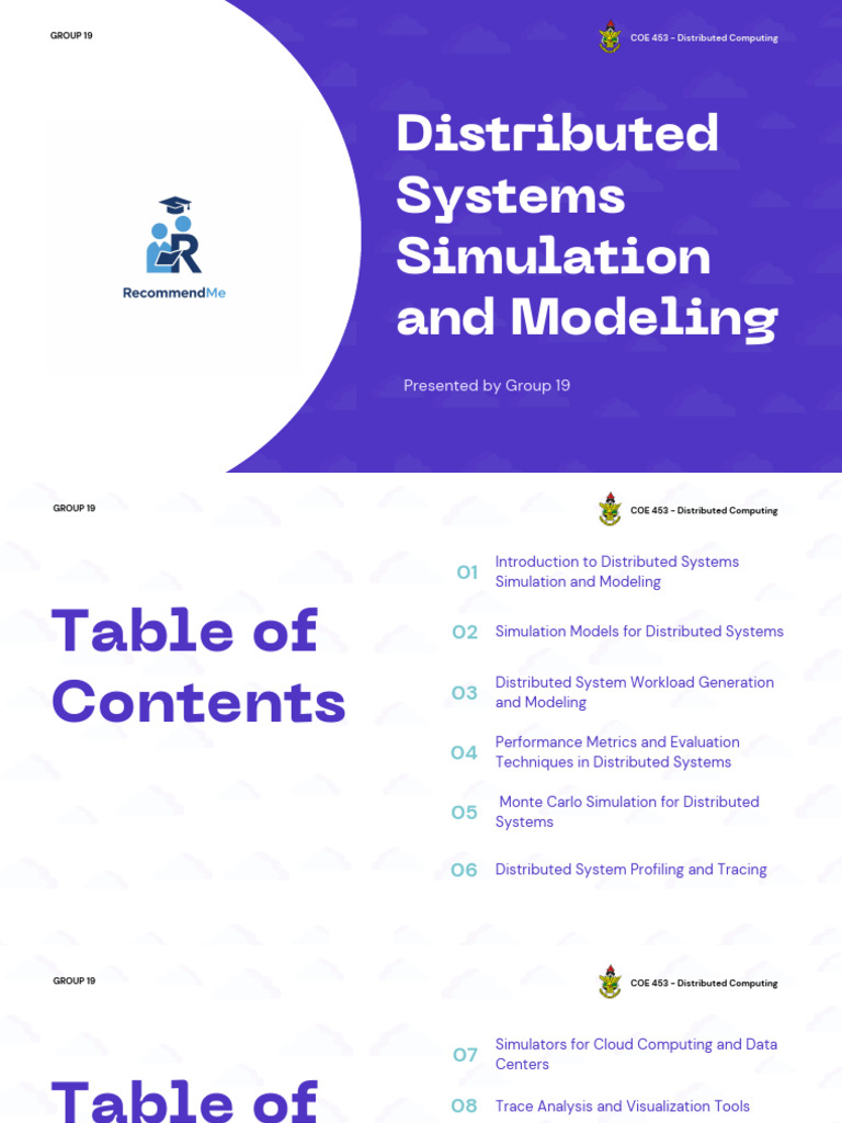 Distributed Systems Simulation and Modeling (Group 19) | PDF | Simulation | Cloud Computing
