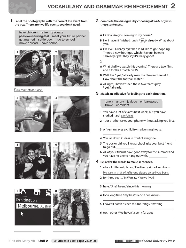 Link L7 U2 reinforcement ws | PDF | Linguistics