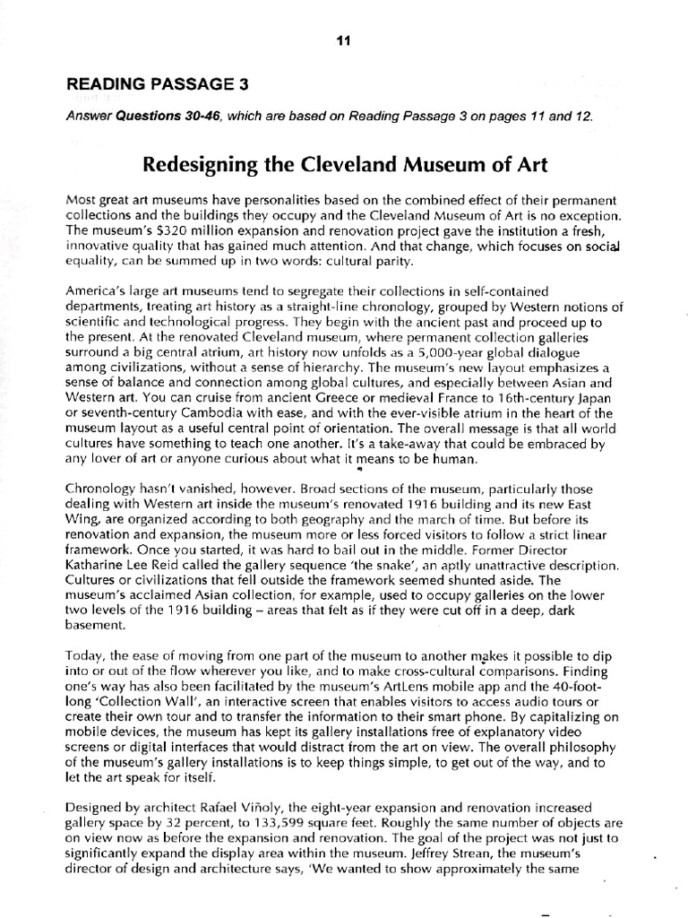 DAY 9 - PASSAGE 3 - Redesigning The Museum | PDF