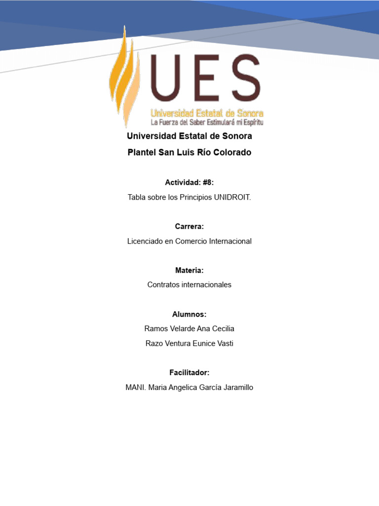 Principios UNIDROIT | PDF