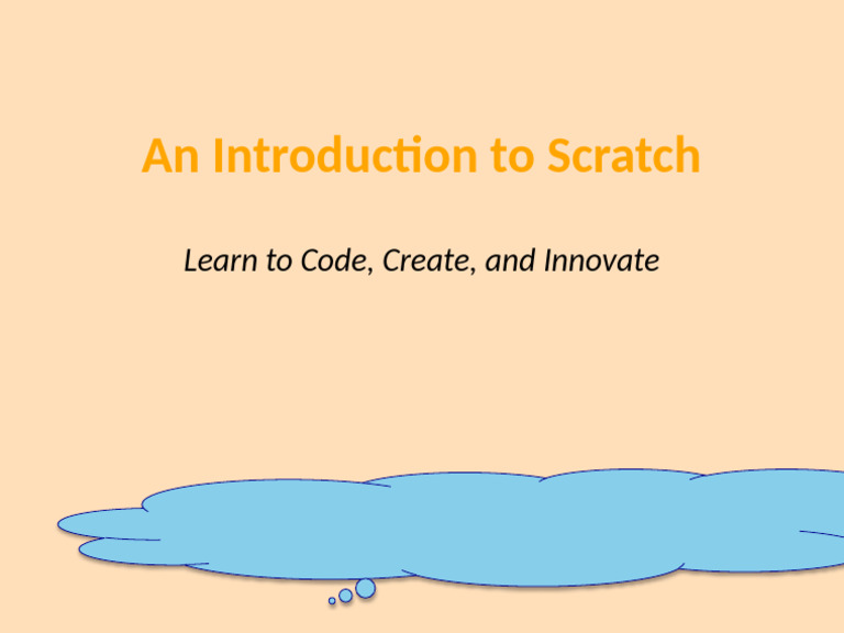 Creative Introduction To Scratch | PDF
