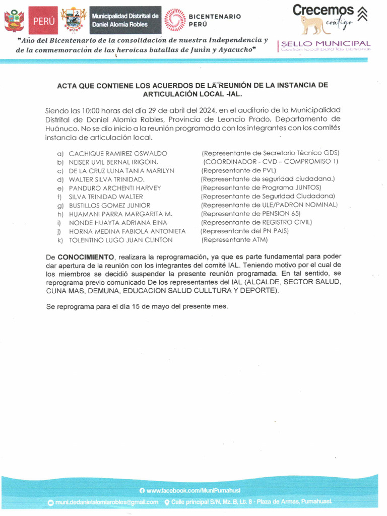 Acta Del Ial | PDF