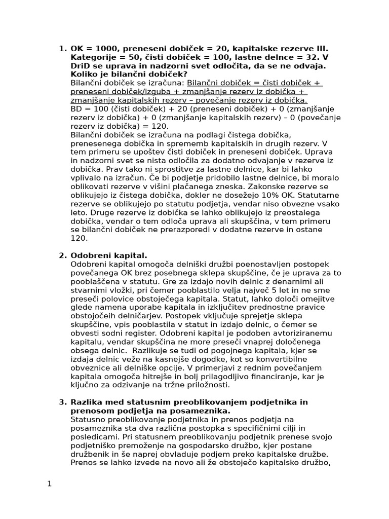 KKP Vprašanja | PDF