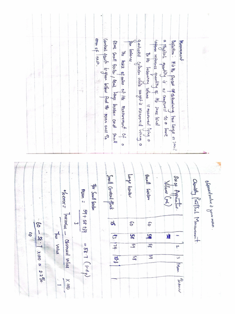 CHM 107 Lecture Revision Note | PDF