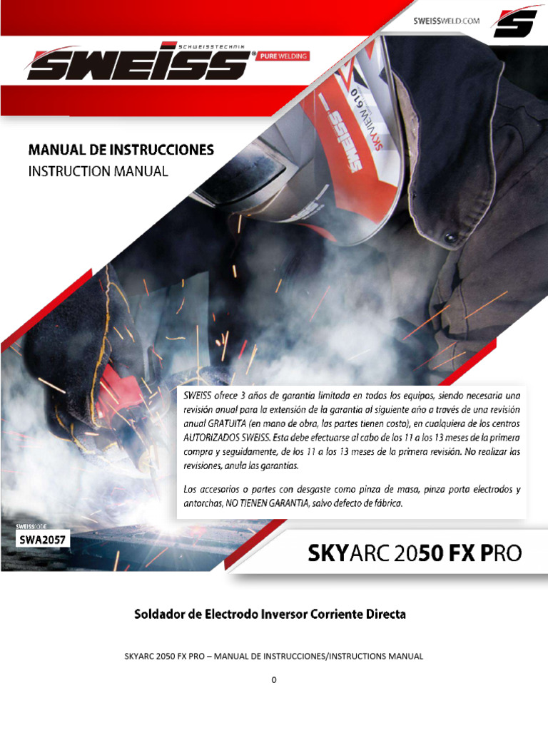 Manual Skyarc 2050 FX Pro PDF | PDF