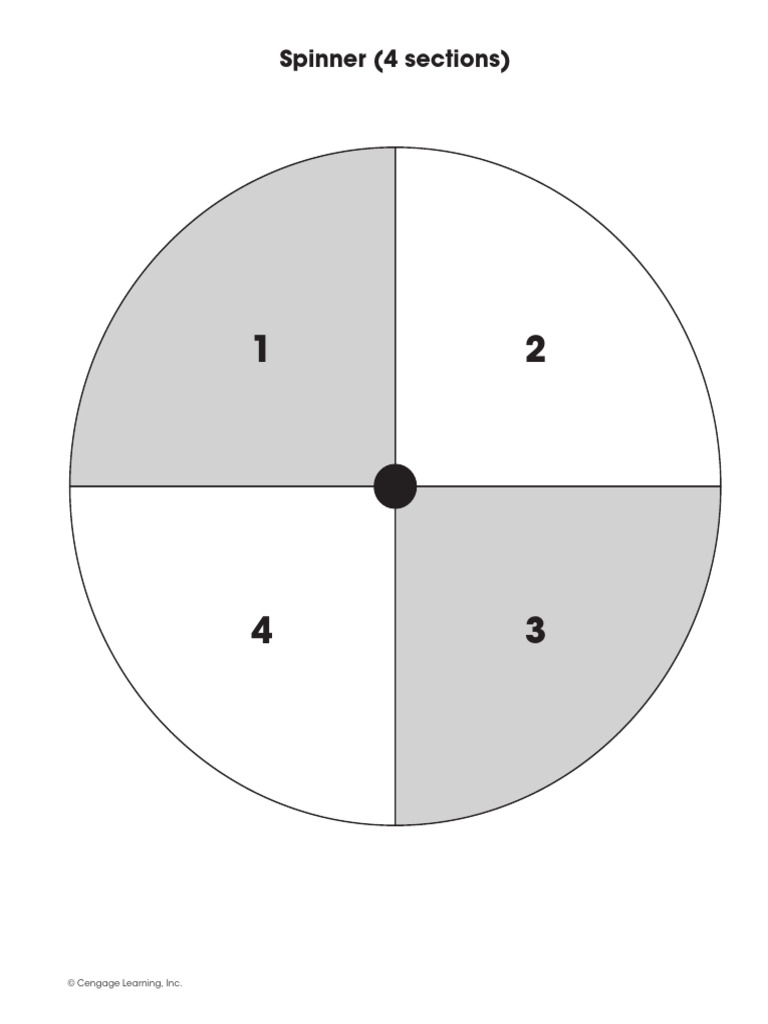 Spinner with 4 Sections | PDF