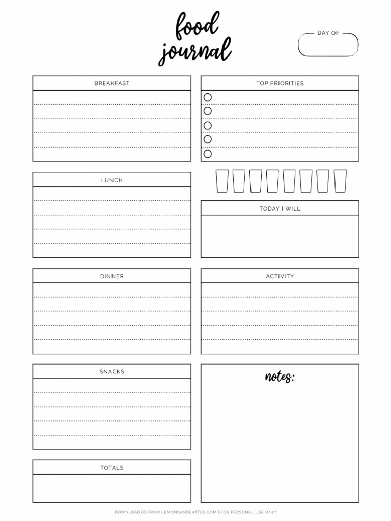 Daily Food Journal1 | PDF