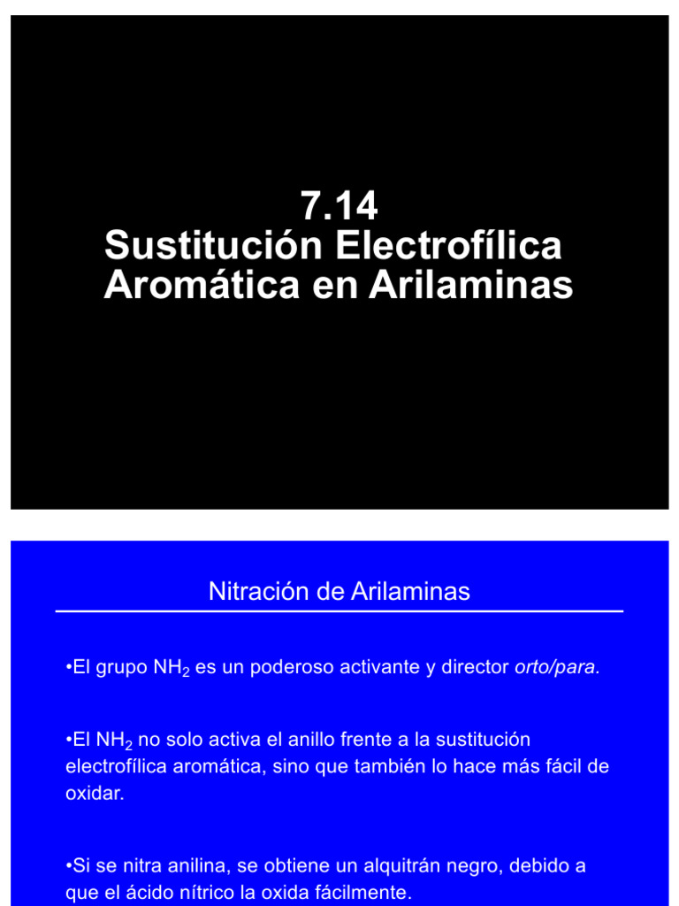 Nitración y Halogenación de Arilaminas | PDF | Química Orgánica | Química