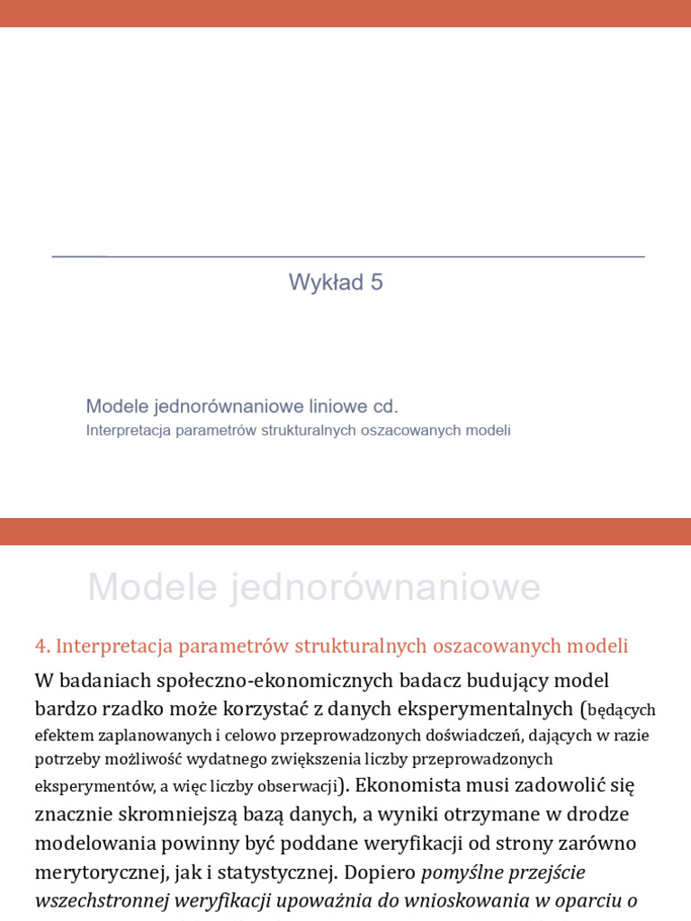 Ekonometria_wyklad_5 | PDF