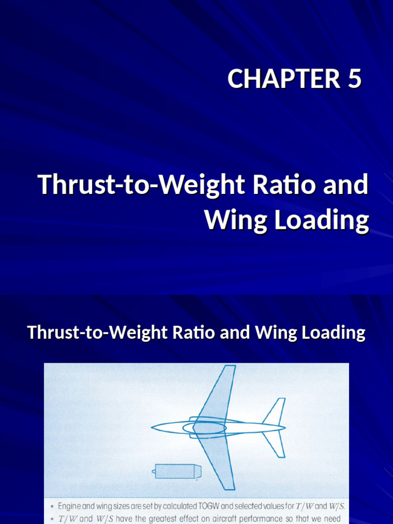 Chapter 5 - Wing & Thrust Loading | PDF | Aircraft | Flight