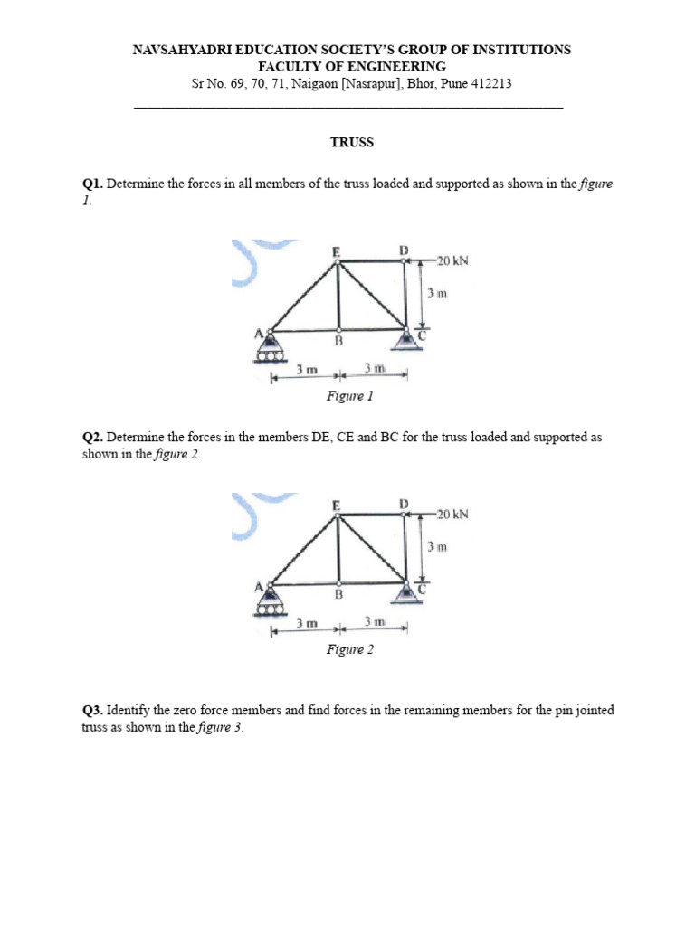 Assignment 3 _trusses_em (1) | PDF