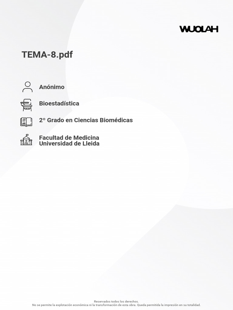 Wuolah Free TEMA 8 | PDF