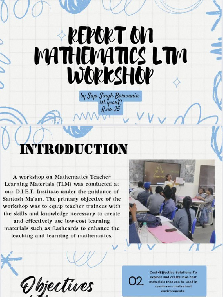 Maths Workshop | PDF