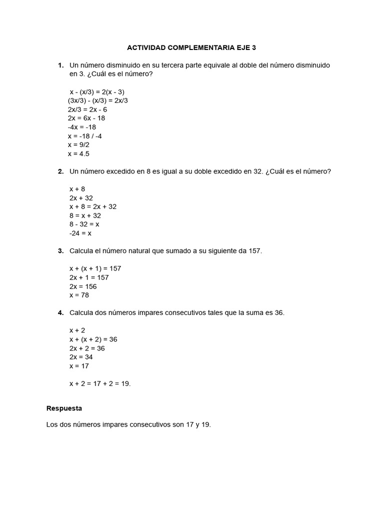 Matematicas Actividad Complementaria Eje 3 | PDF | Ajedrez
