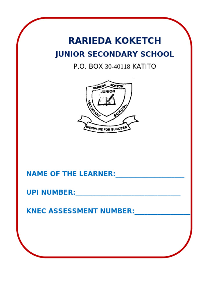 Rarieda Assessment Book Grade 7 | PDF