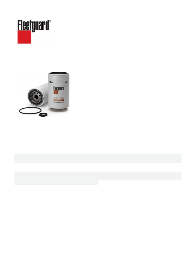 Product Specification - FS1242 | PDF