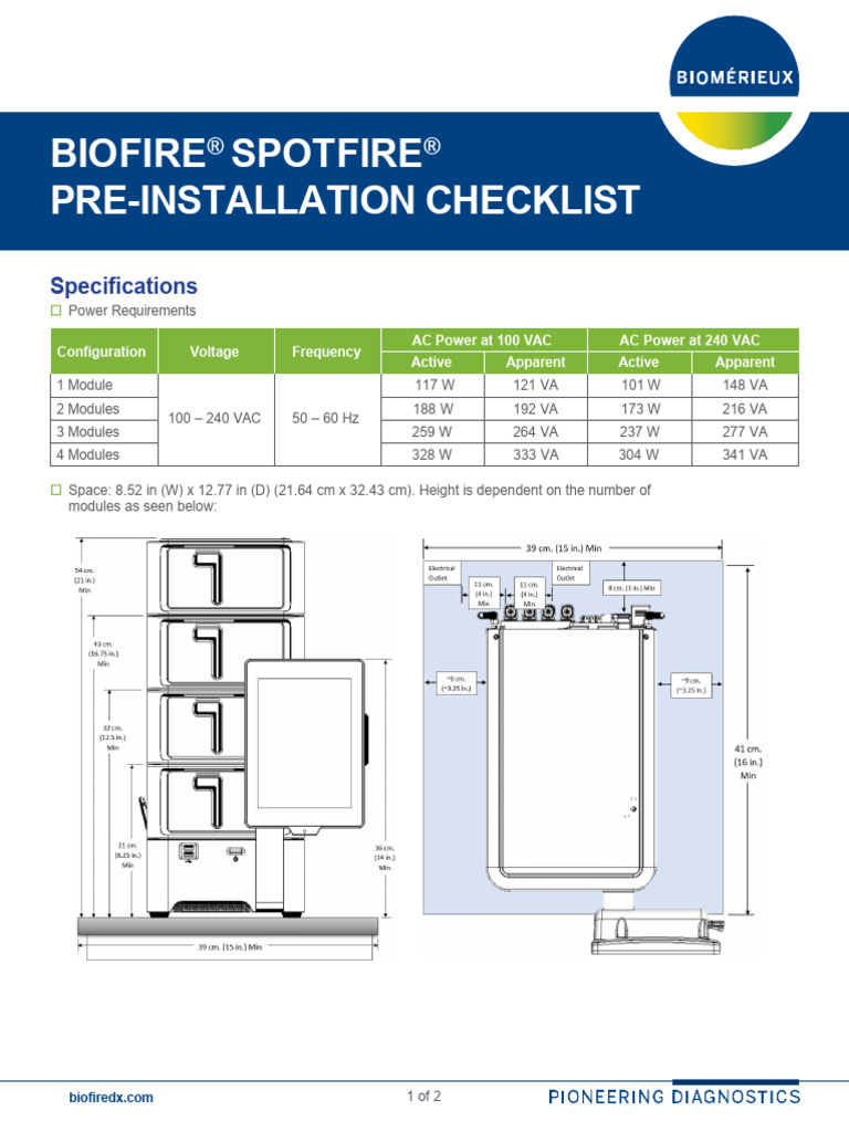 SpotFire-Pre-Installation-Checklist | PDF | Alternating Current ...