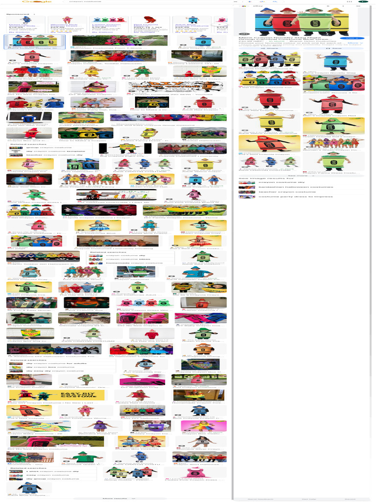 Crayon Costume - Google Search | PDF