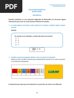 Evaluación Diagnóstica 5to Grado Matemática | PDF
