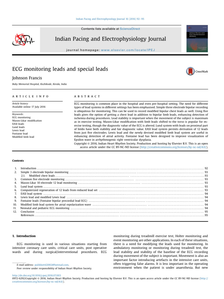 ECG Leads and Special Leads | PDF | Electrocardiography ...