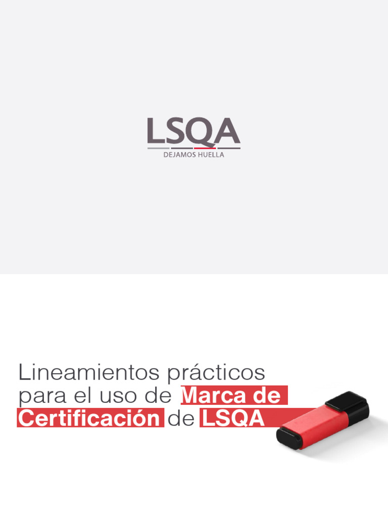 Lineamientos Practicos para El Uso de Marca de Certificacion de LSQA ...