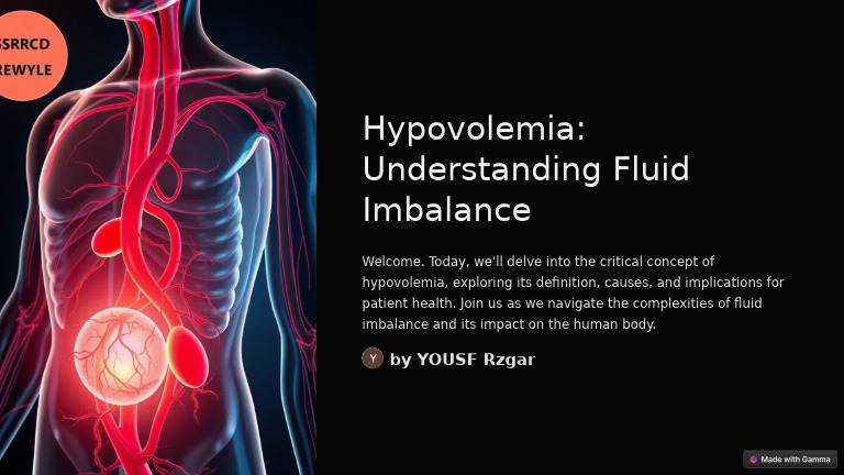 Hypovolemia Understanding Fluid Imbalance 3 | PDF