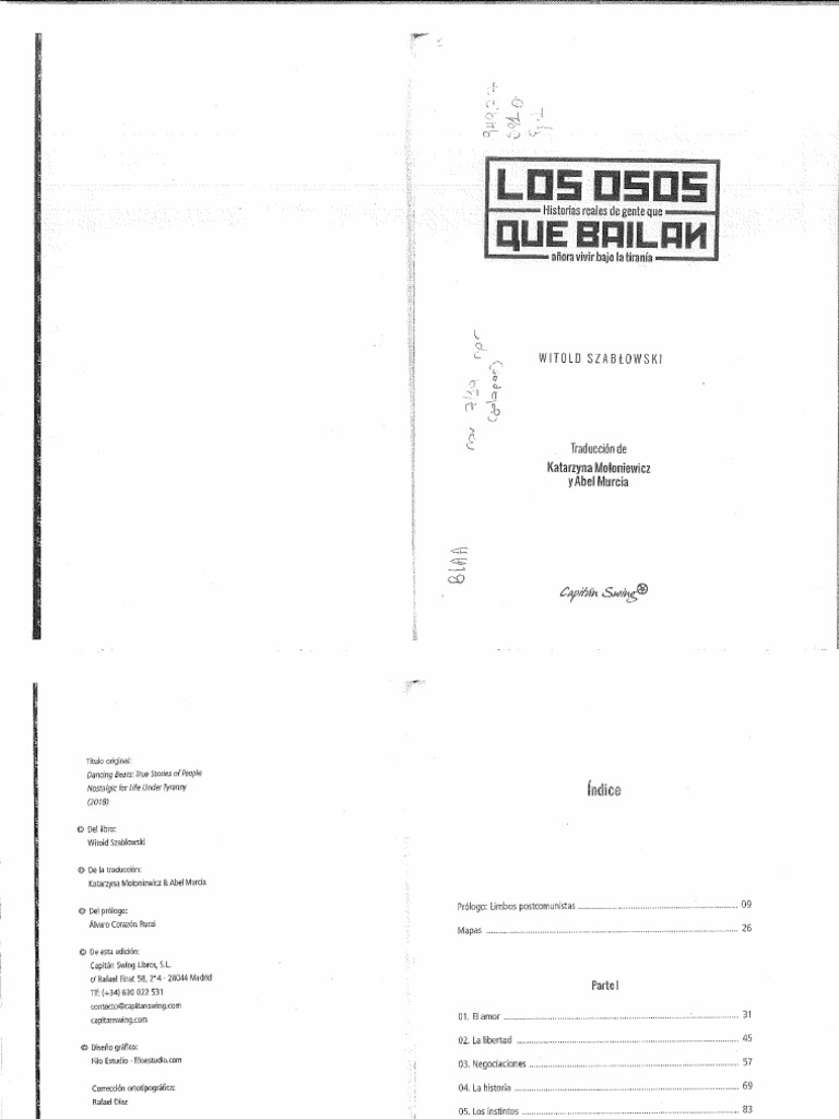 Los Osos Que Bailan - 202503311207 | PDF