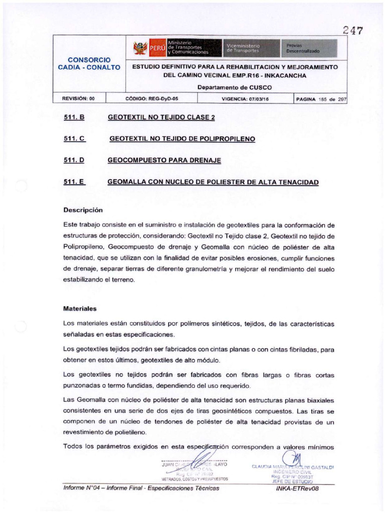 Especificaciones Tecnicas-Msr | PDF