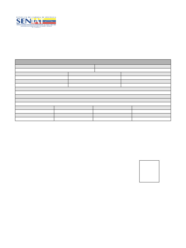 Planilla Seniat Smart Control | PDF