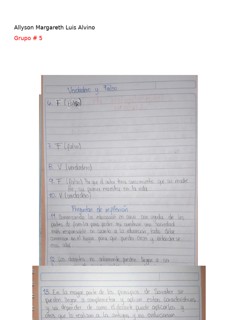 Comprobacion de Lectura. | PDF