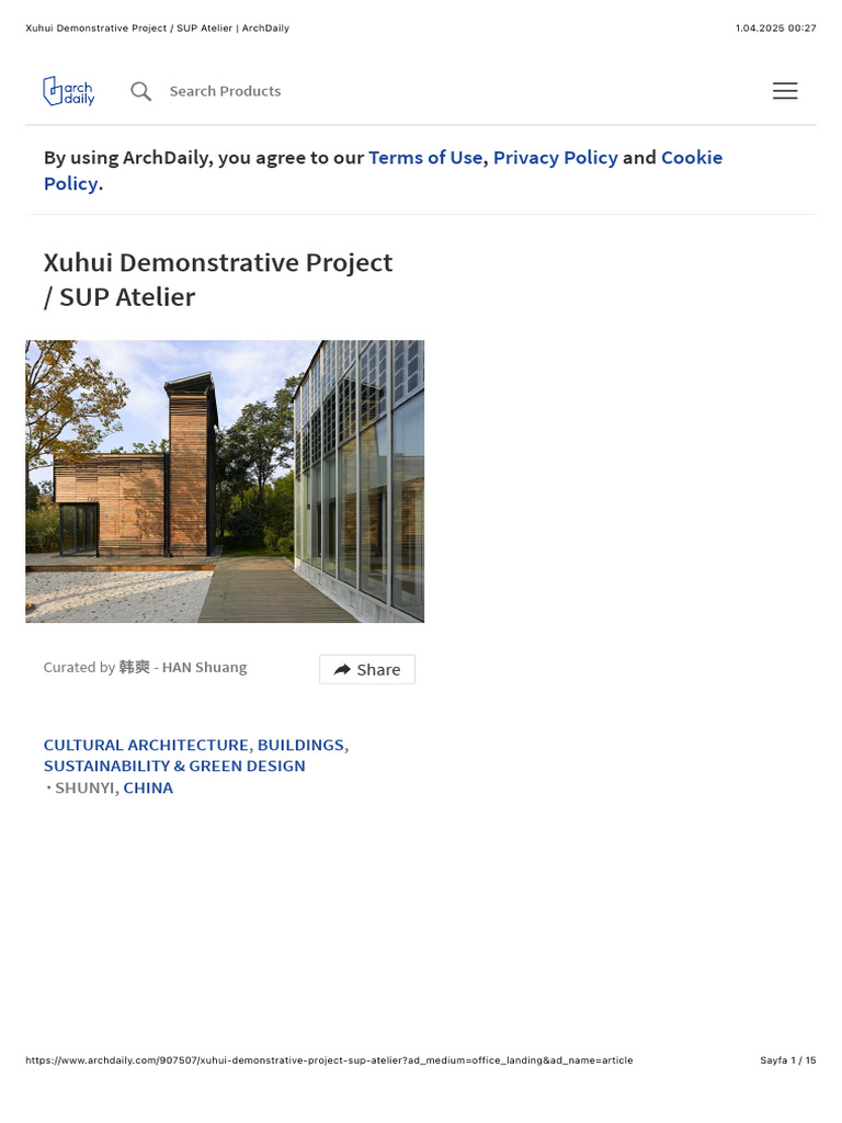Xuhui Demonstrative Project: SUP Atelier - ArchDaily | PDF ...