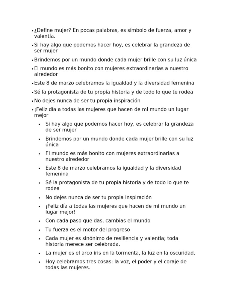 Define Mujer | PDF | Valor | Mujer