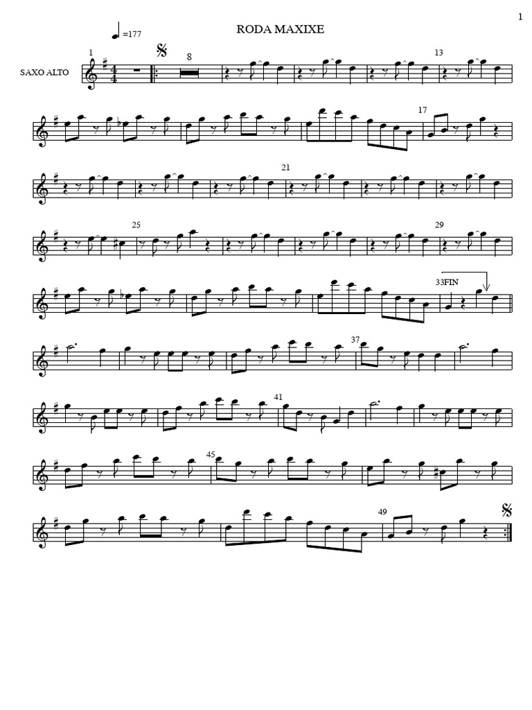 Maxixe (Saxo Alto) | PDF