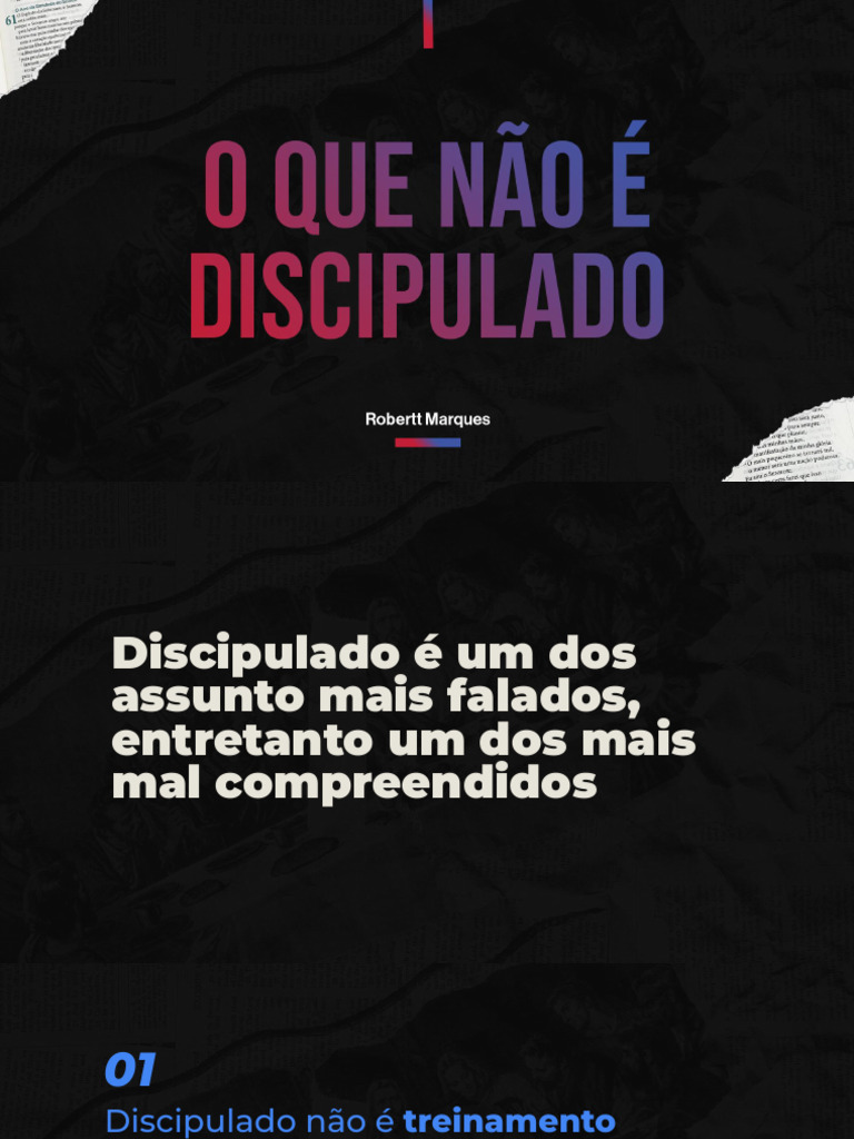 Entendendo o Discipulado Cristão | PDF | Discípulo (cristianismo) | Jesus